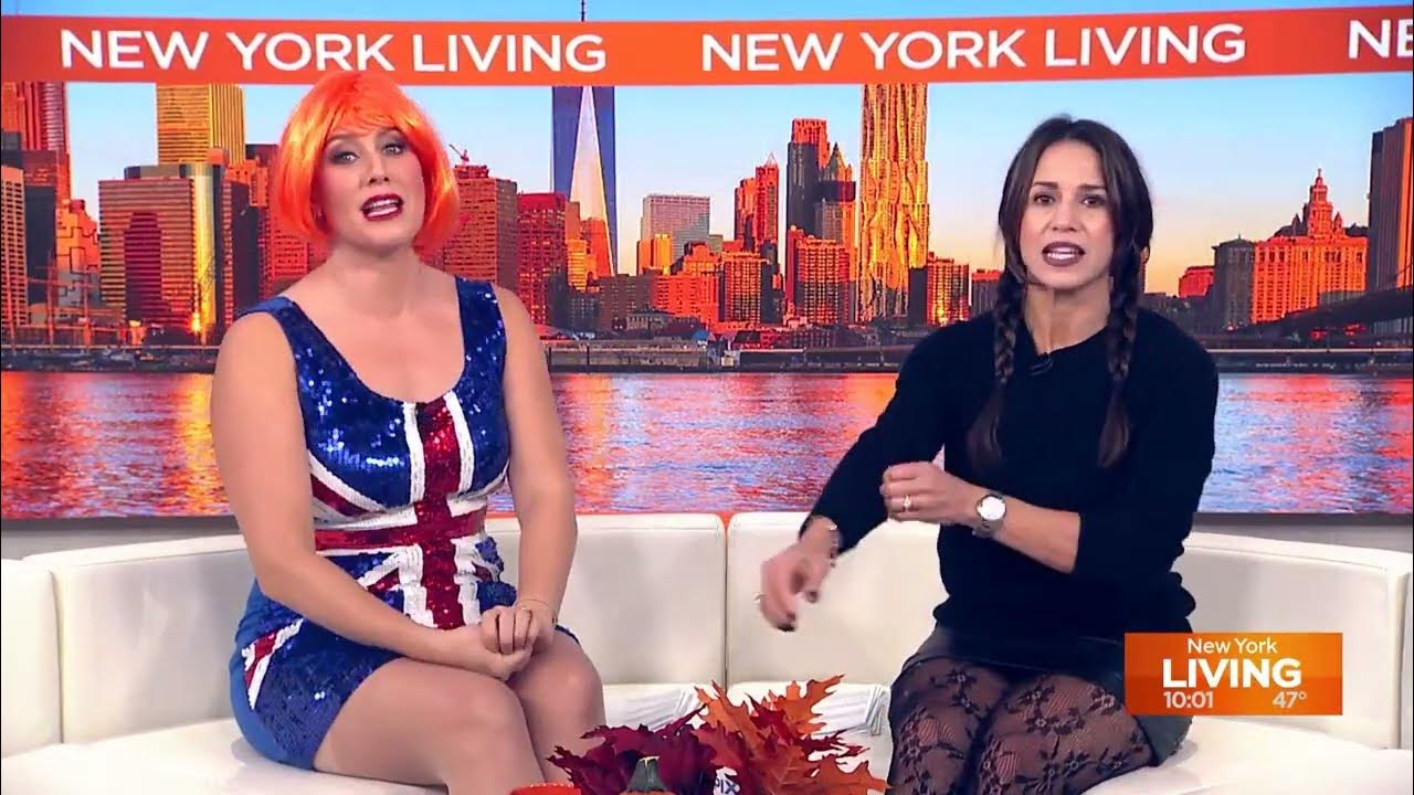 Alex Lee & Marysol Castro Smoking Hot Legs Dressed as Wednesday Adams or Pocahontas- WPIX- TV ...