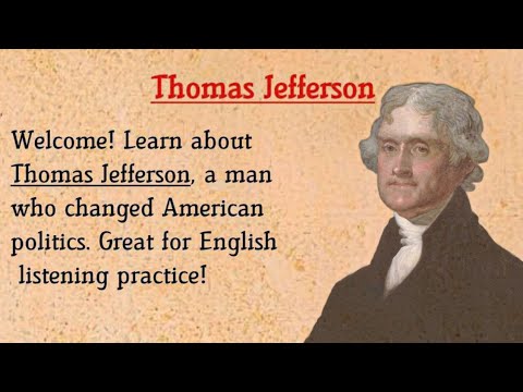 Thomas Jefferson || Learn English With Story (Level 3: Graded Reader ...