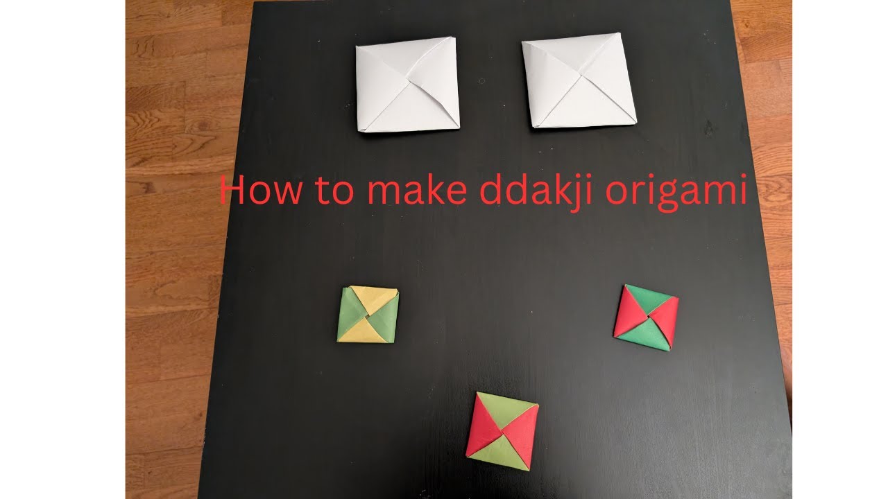 How to make SQUID GAME Ddakji!!! | Origami Ddakji [Jan2025] - YouTube