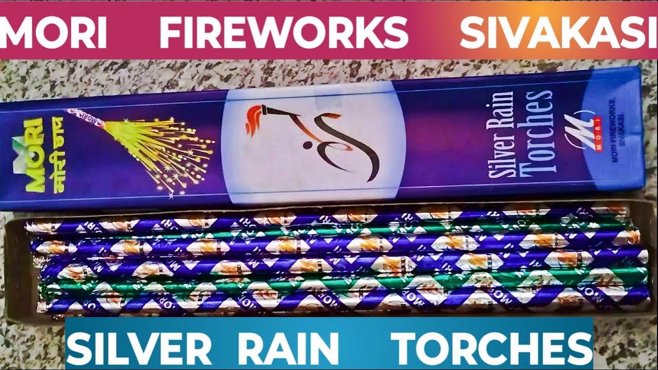 Mori silver rain torches | mori fireworks | crackers testing - YouTube