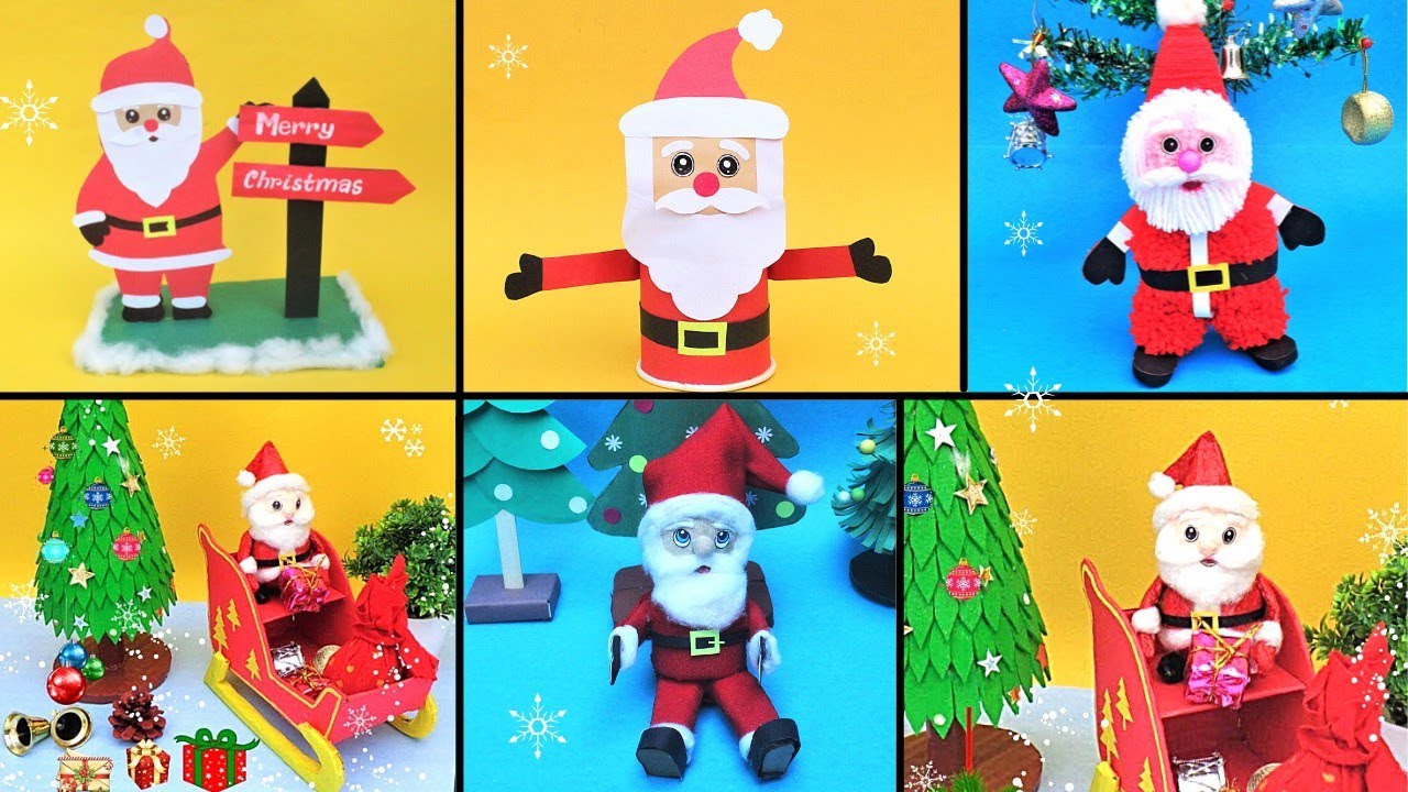 How to make Santa Claus with Recycled Materials/Best out of waste/5 ...