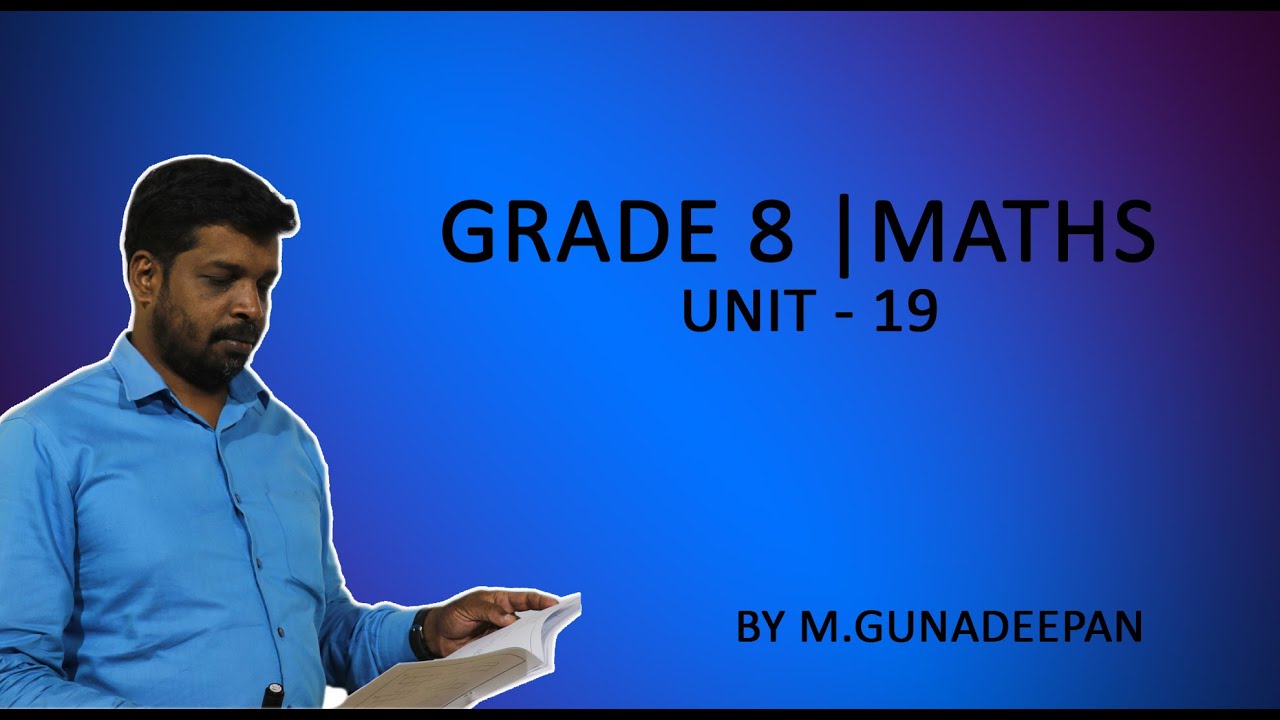 GRADE 8| MATHS | SETS | UNIT - 19 |By M.Gunadeepan - YouTube