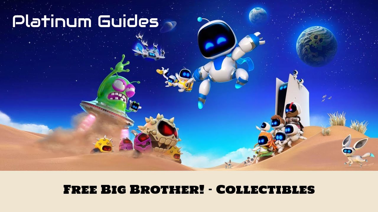 Free Big Brother! - Astro Bot - Collectibles (All Bots and Puzzle ...
