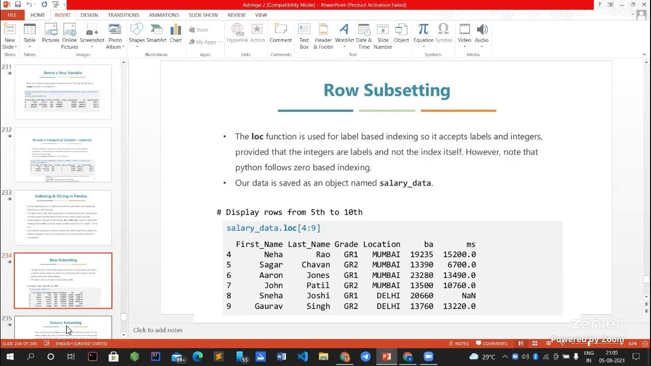 Data Snapshot & CSV in Python - YouTube