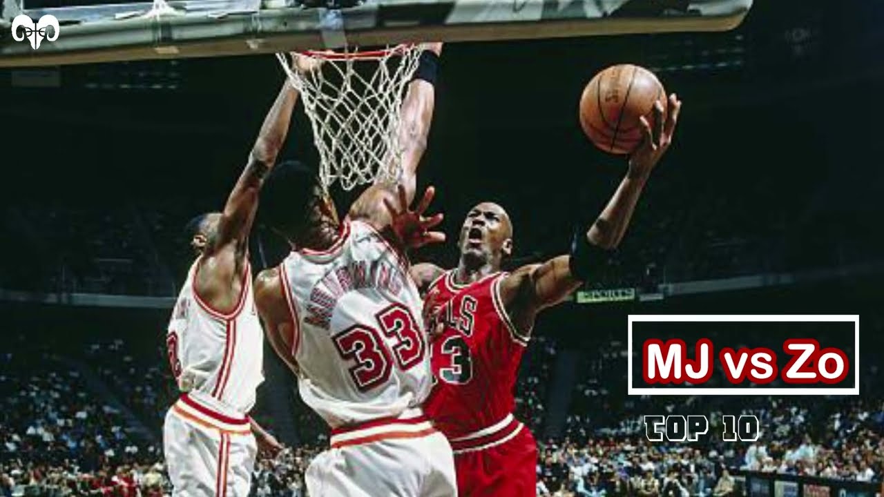 Michael Jordan vs Alonzo Mourning Top 10 - YouTube