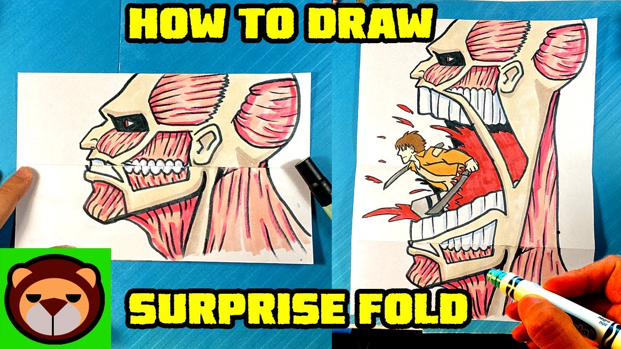 How to Draw ATTACK ON TITAN SURPRISE FOLD - YouTube