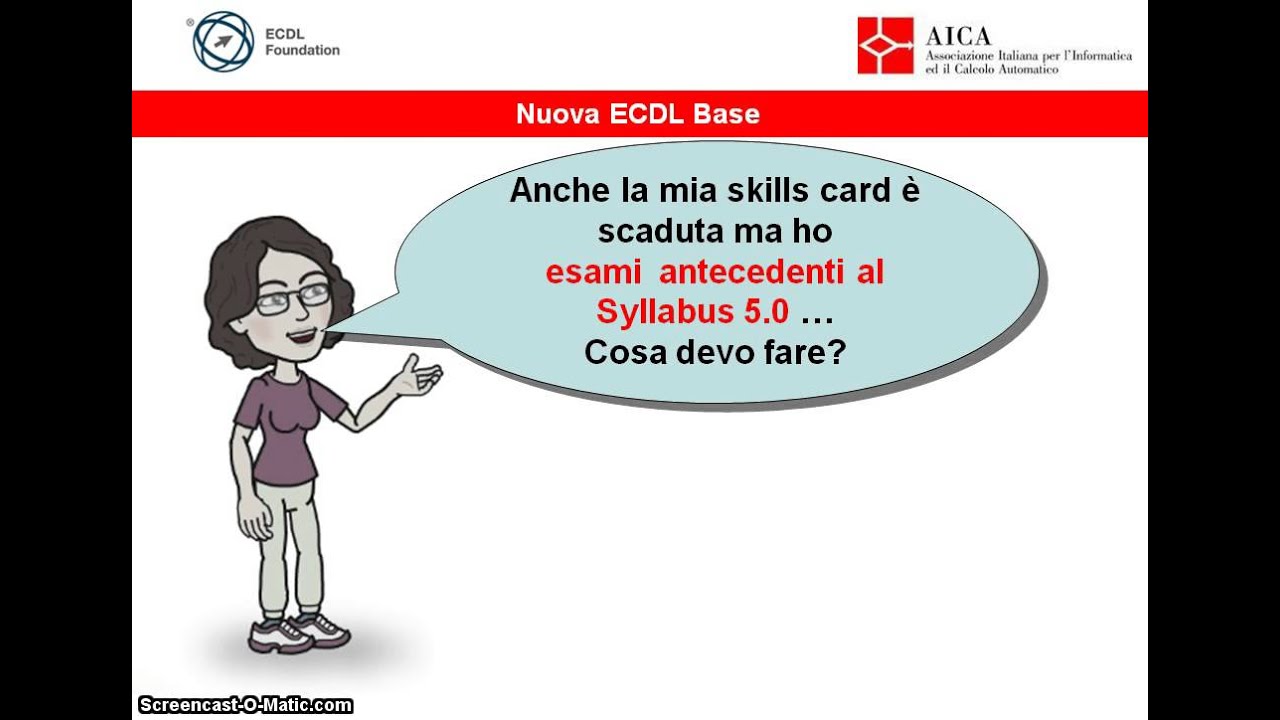 Skill Card ECDL Core scaduta - YouTube