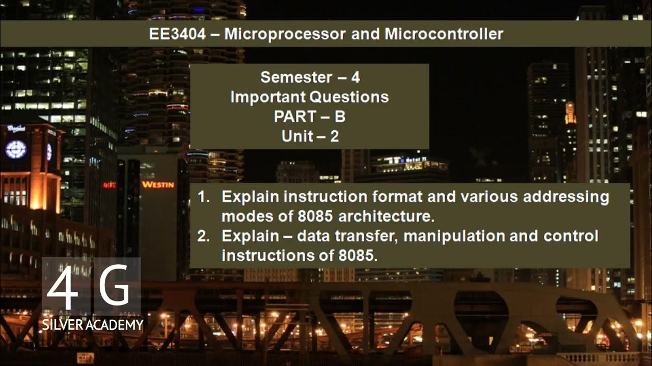 Microprocessor and Microcontroller Important questions | EE3304 Semester 4 Exam Important ...