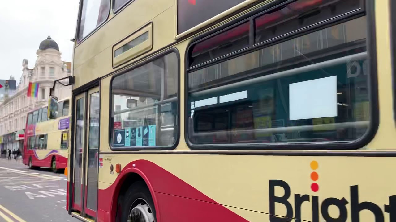 BRIGHTON & HOVE BUS ROUTE 18 PASSING THROUGH WESTERN ROAD BRIGHTON ...