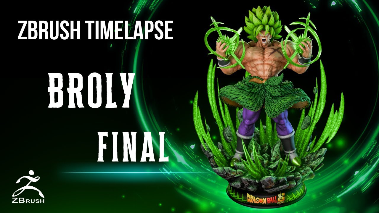 ZBrush Timelapse Broly -Final - - YouTube