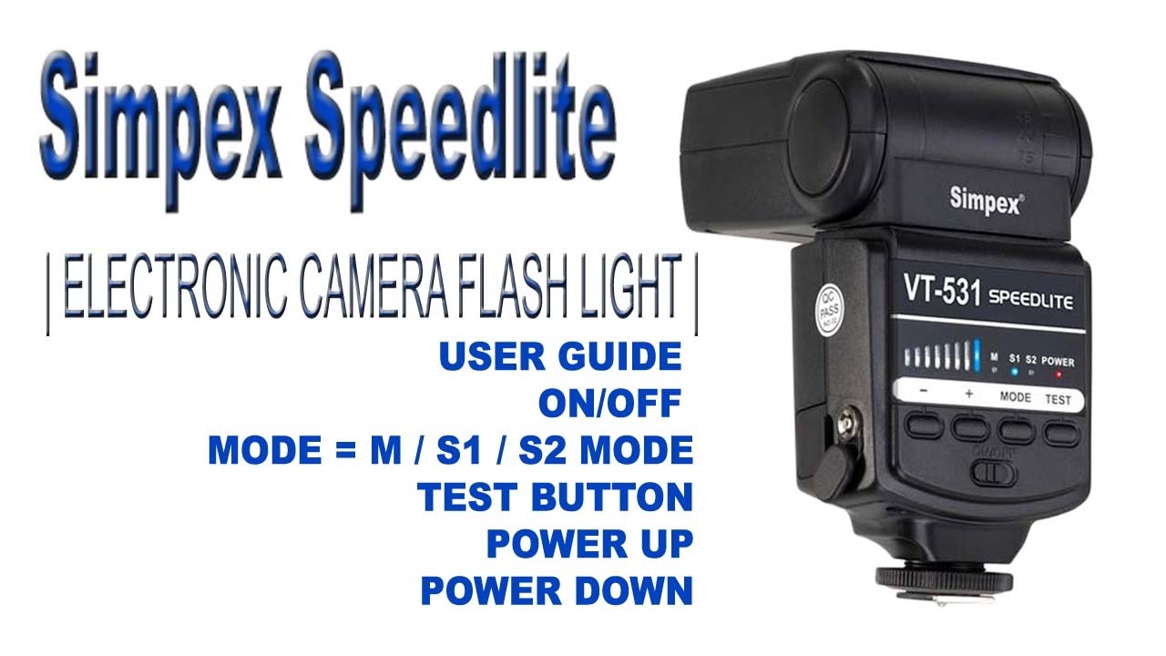 Simpex Speedlite | ELECTRONIC CAMERA FLASH LIGHT | BBS PRODUCTION - YouTube