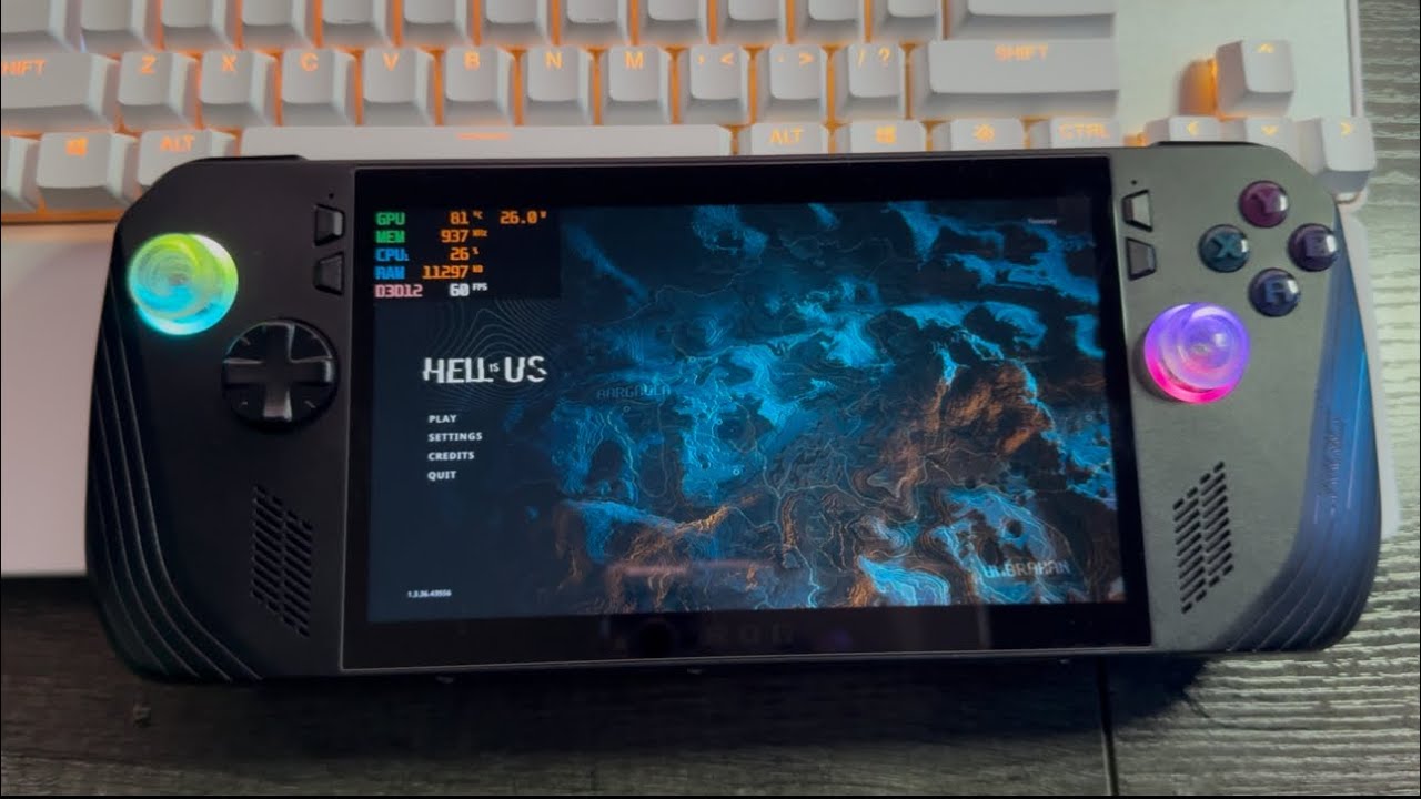 Asus Tog Ally X Hell Is Us Performance Test 900p Fsr 90fps 6975