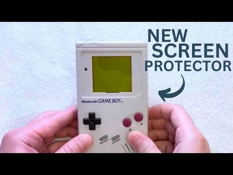 How To Replace DMG Game Boy Screen Protector - YouTube