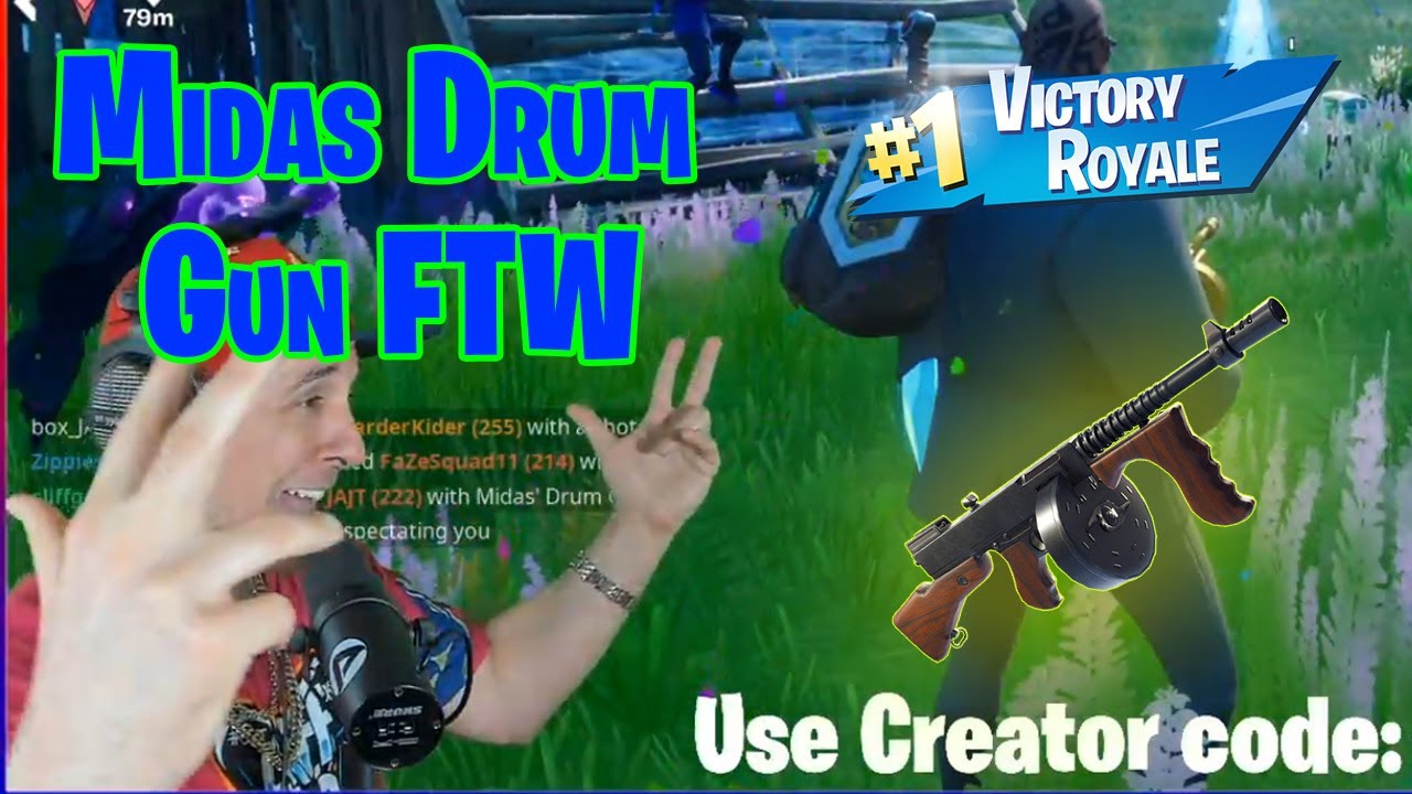 Midas Drum Gun For the Win - Squads ON STREAM - YouTube