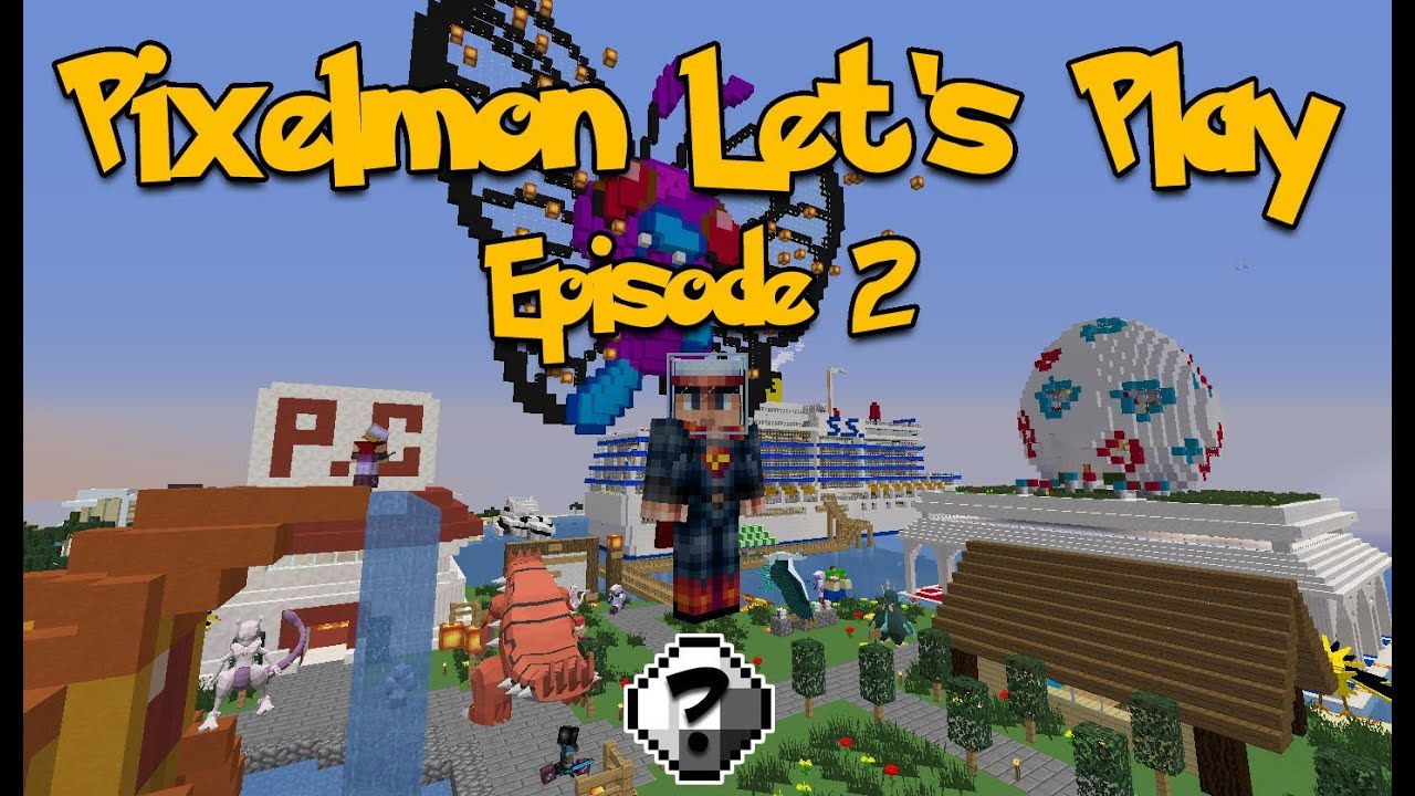 Minecraft Pixelmon Let's Play Episode 2 - Rock Gym! - YouTube