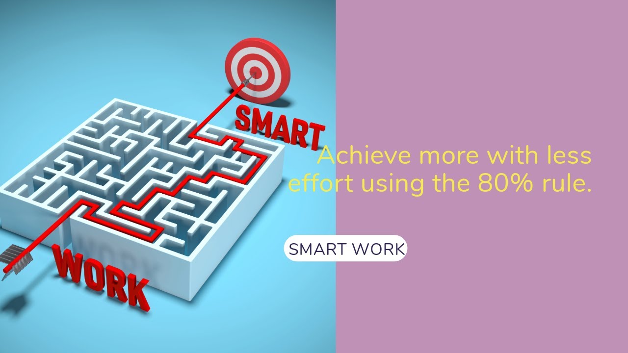 Work Smarter, Not Harder: The 80% Rule for Maximum Productivity | Laura ...