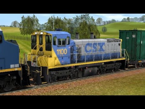 Rare CSX Switcher EMD SW1500 On CSX Trash Train - YouTube