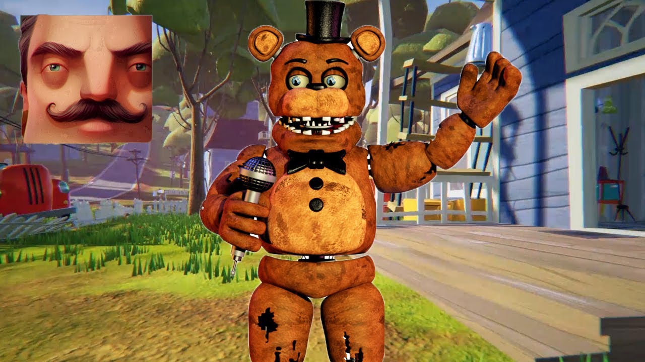 Hello Neighbor - New Neighbor FNAF Freddy Fazbear Act 2 Different ...