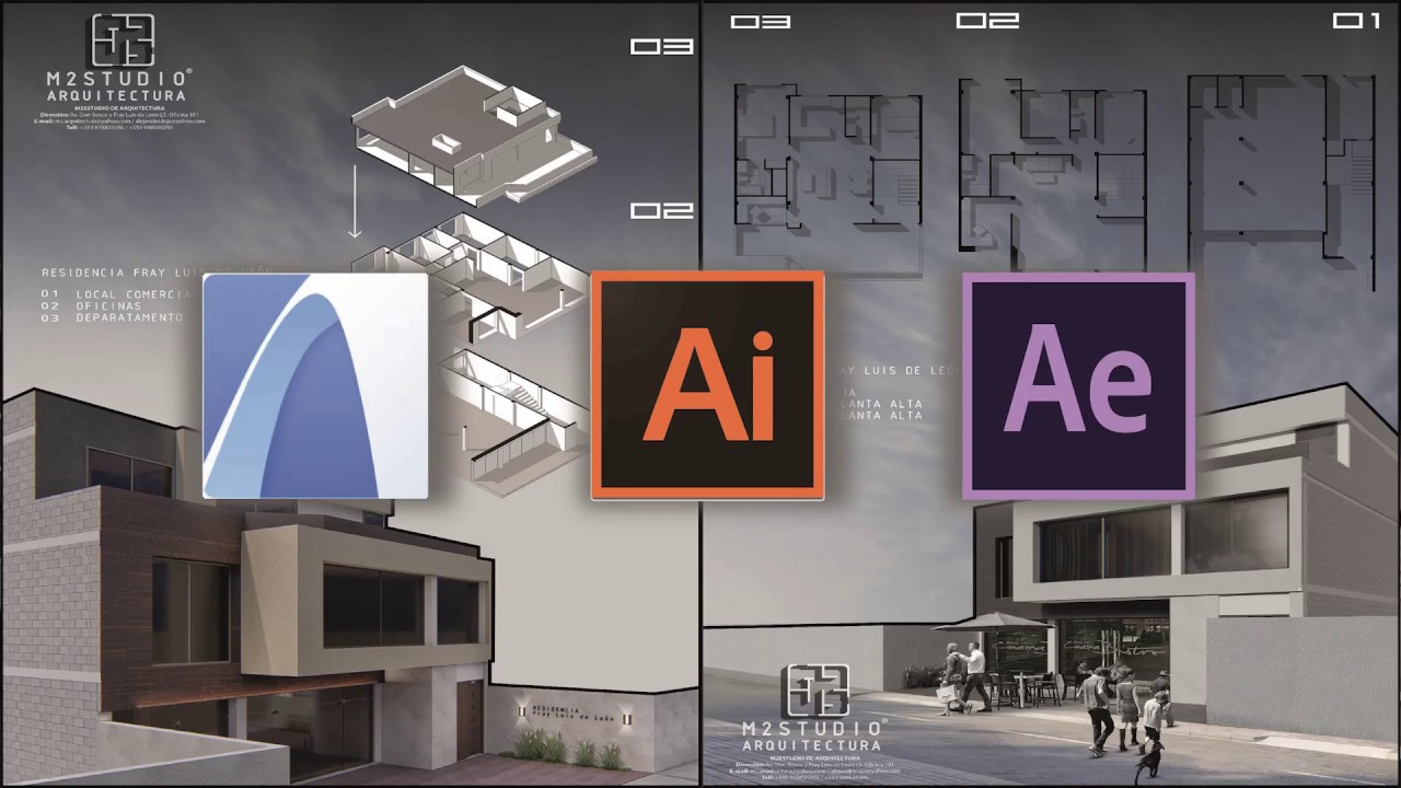 After effects, animación en arquitectura - YouTube