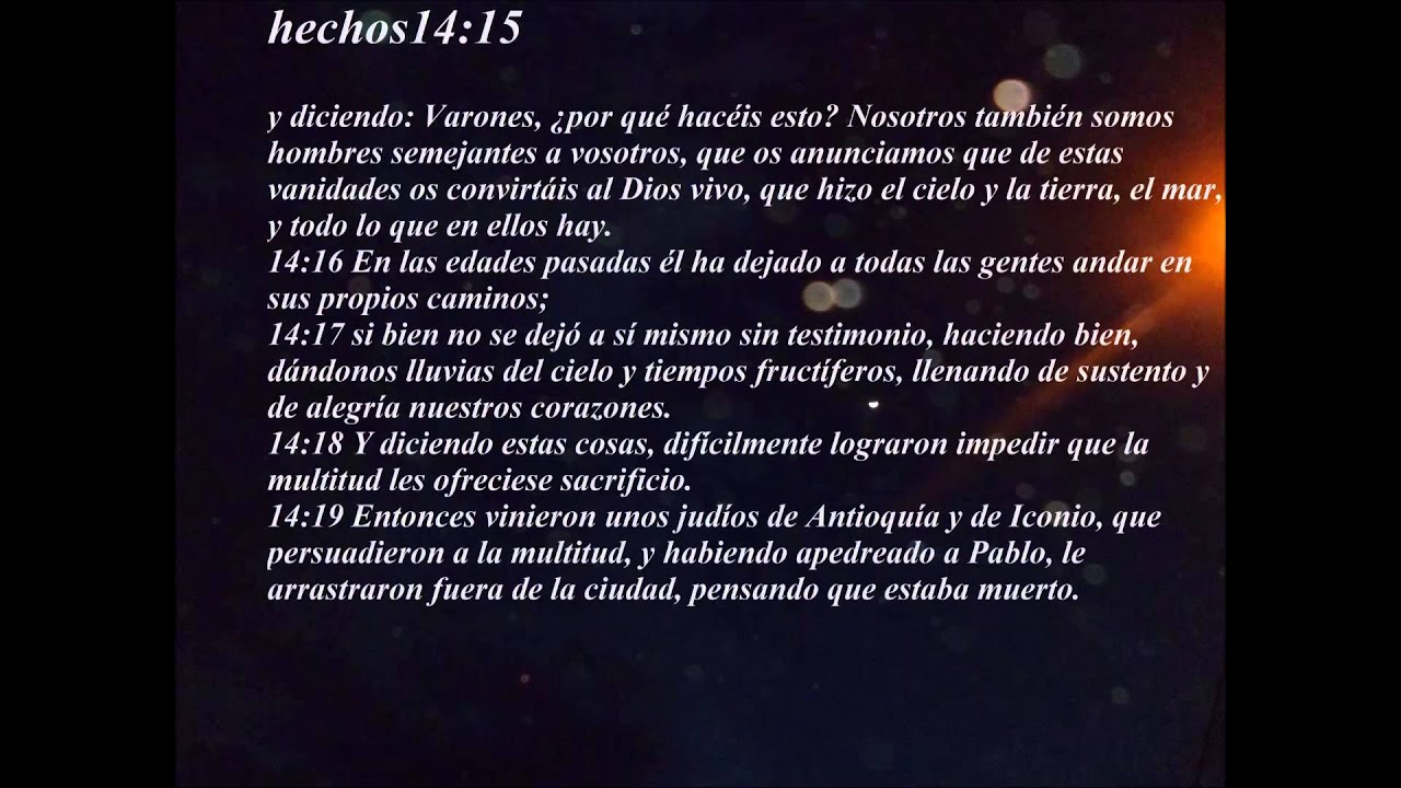 predica hechos 14 15-20 - YouTube