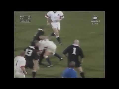 Neil Back becomes one of the few to have hit Lomu backwards - YouTube