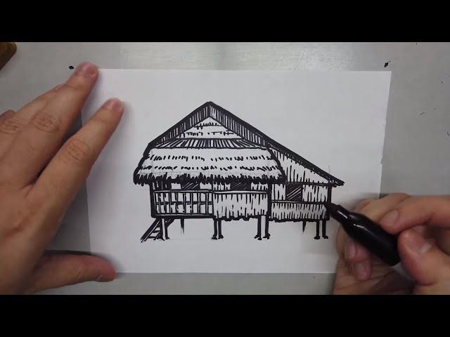 Bahay Kubo Sketch