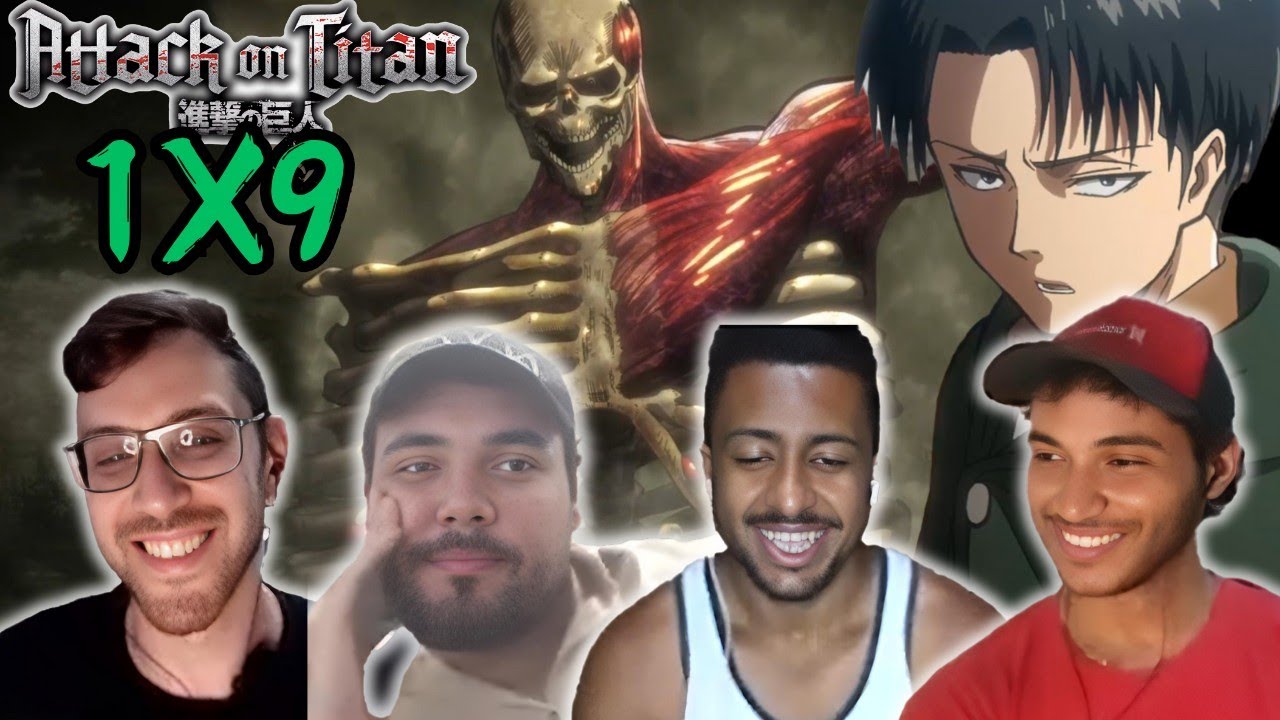React Attack on Titan 1x9 / pai do Eren é um cientista maluco? 👀👀👀 ...