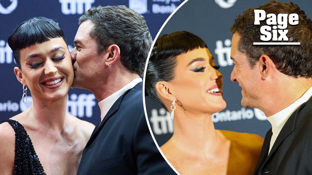 Katy Perry and Orlando Bloom show red carpet PDA after her sex act confession - YouTube