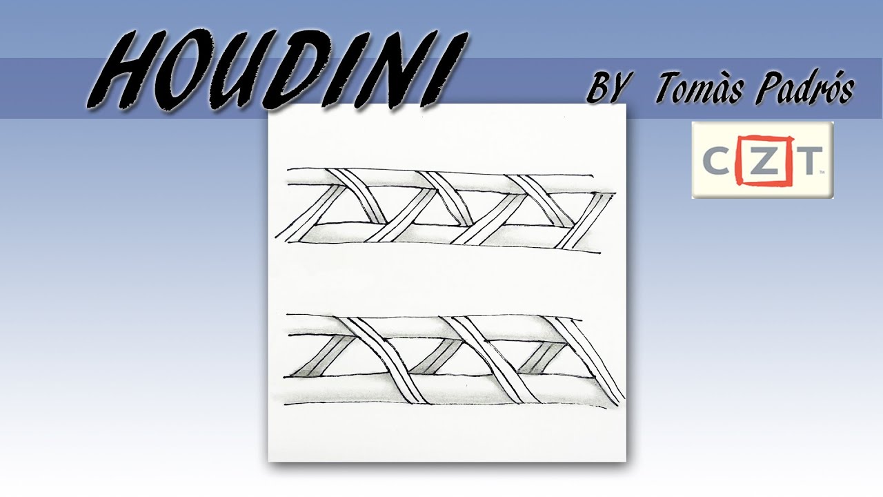 如何畫一般圖樣How to draw the Tangle Pattern HOUDINI - YouTube