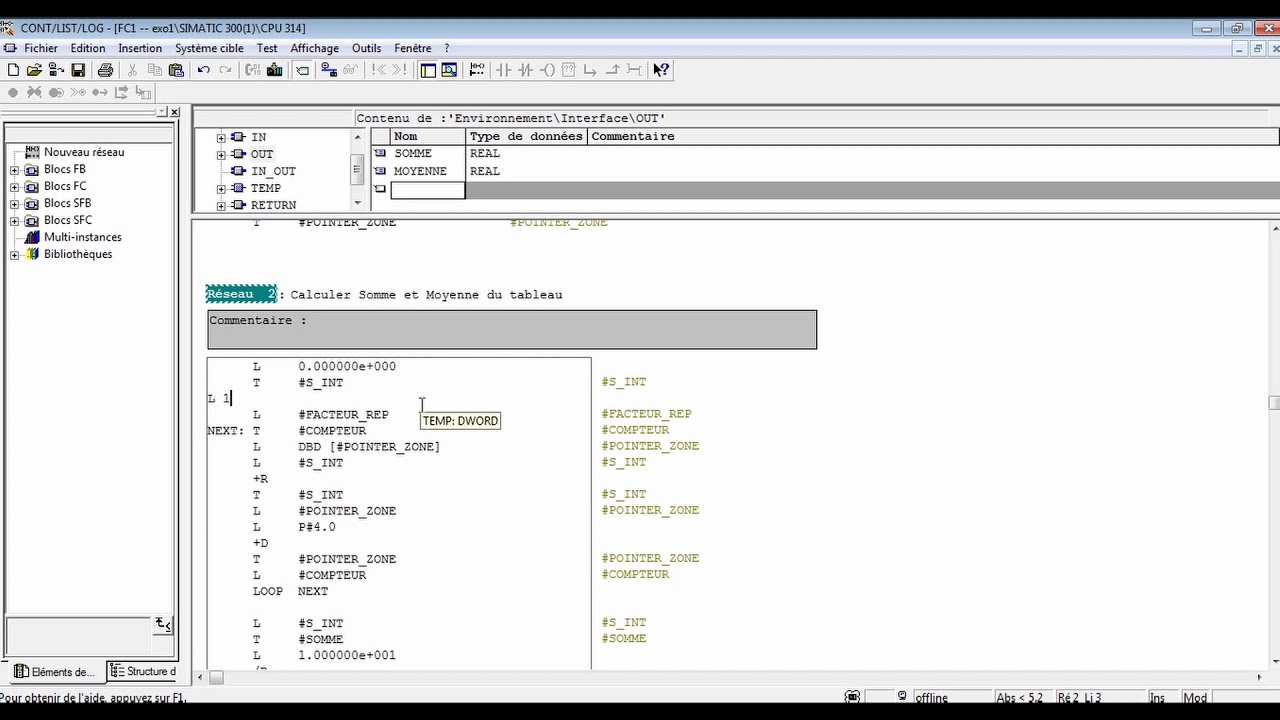 STEP7 Pointeur ANY Pointer ANY application - YouTube