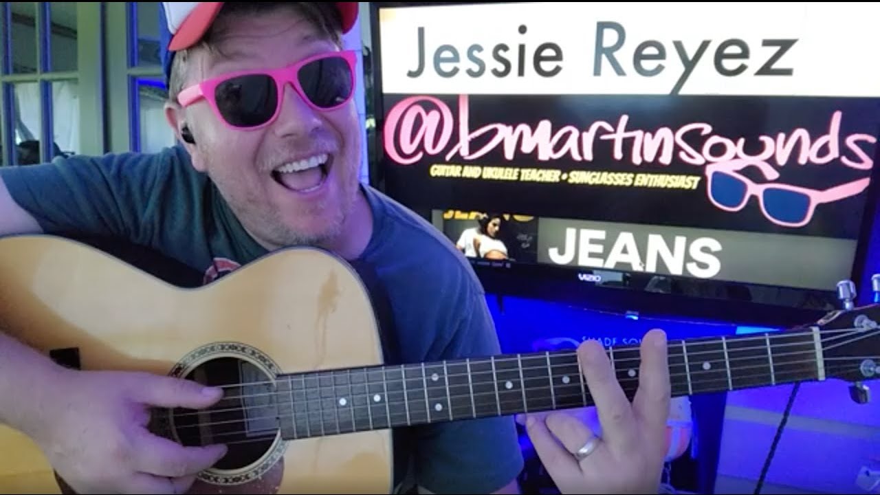 JEANS - Jessie Reyez and Miguel Guitar Tutorial (Beginner Lesson ...