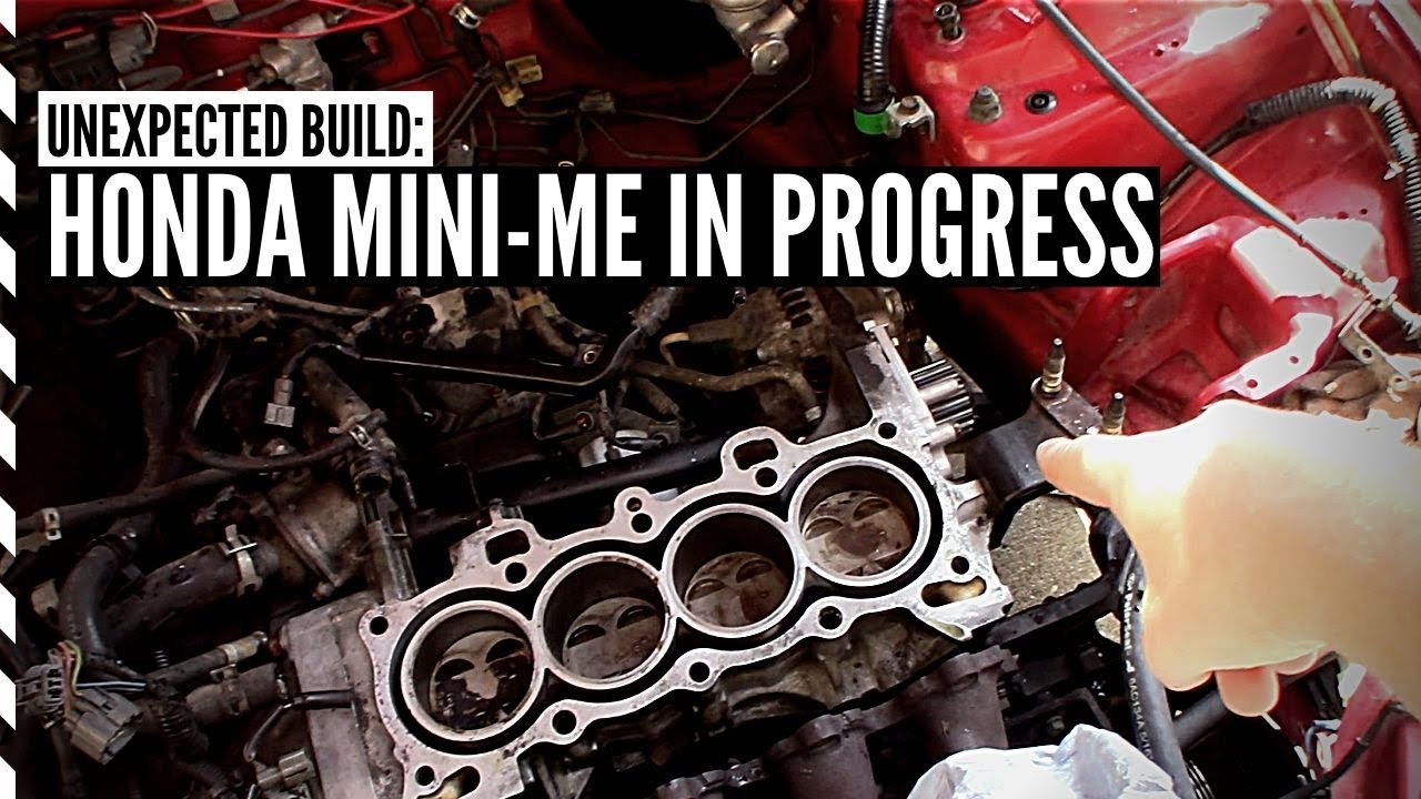 Honda Mini-Me Swap In Progress (Unexpected Vacation Project) - YouTube