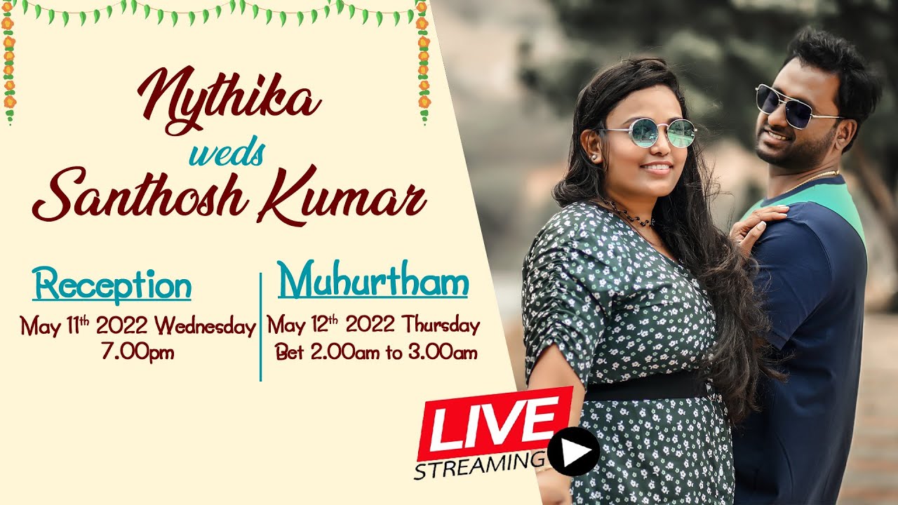 Nythika weds Santhosh Kumar | Event by Nagara Digital Studio, Chittoor. Cell : 9030649600 - YouTube