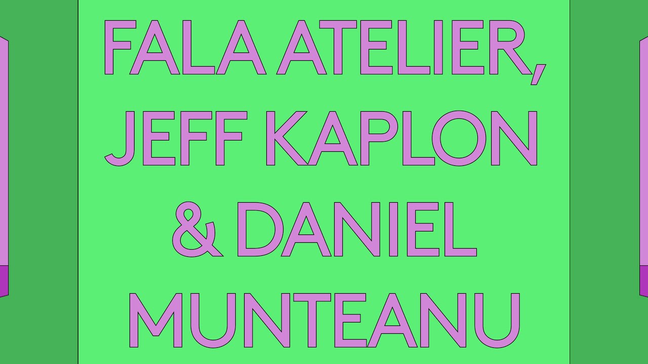 100 Day Studio: Fala Atelier, Jeff Kaplon & Daniel Munteanu: 'My favourite house is...' - YouTube