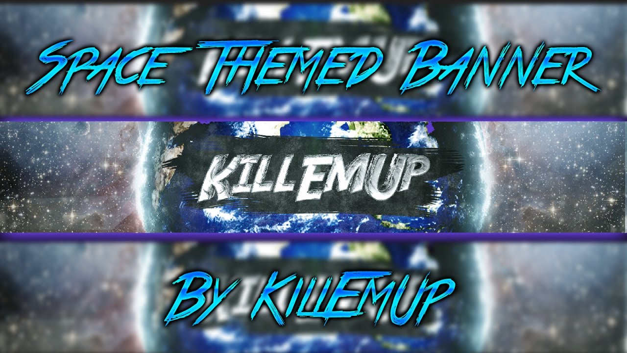 Space Themed YouTube Banner - Speed Art - YouTube