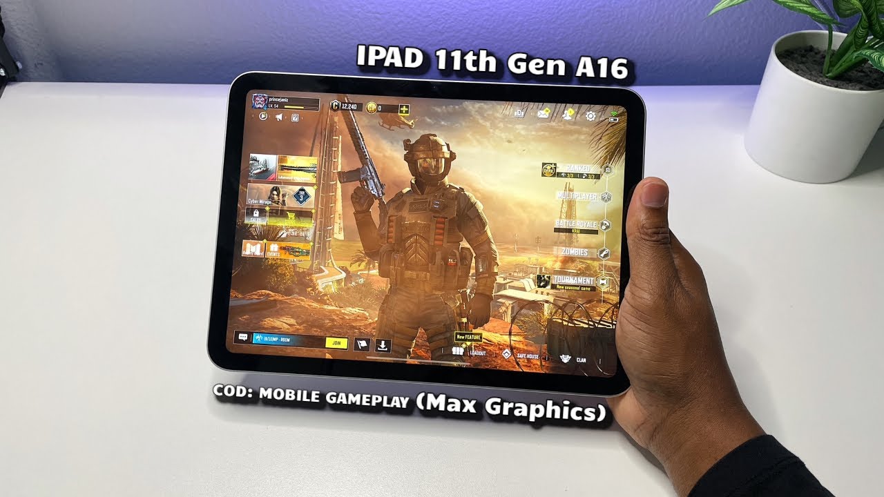 iPad 11th Gen A16 COD Mobile Max Graphics (Gameplay) - YouTube