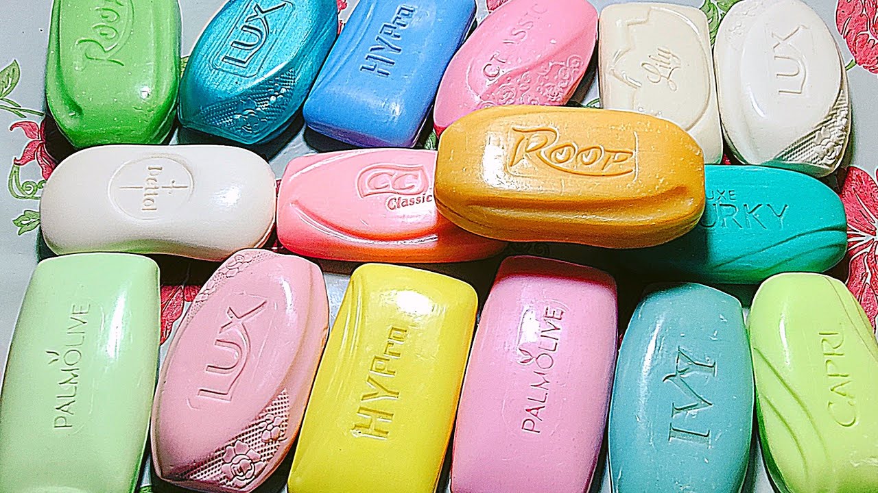 Satisfying ASMR Soap international Unwrapping Soaps Relaxing Sound Soap ...