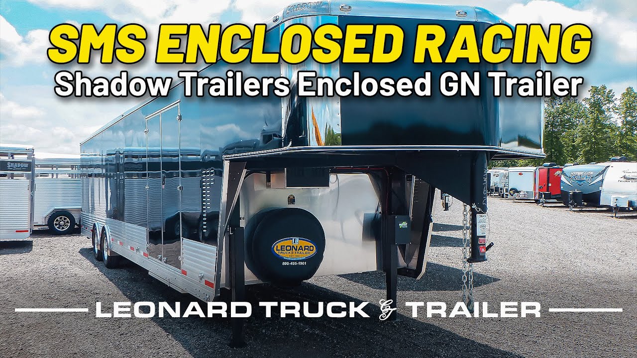 SMS ENCLOSED RACING TRAILER - Shadow SMS Enclosed Racing Trailer - YouTube