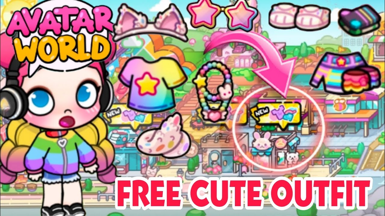 FREE CUTE OUTFIT in Avatar World 🌍😍| Avatar World | Sweet Melody - YouTube