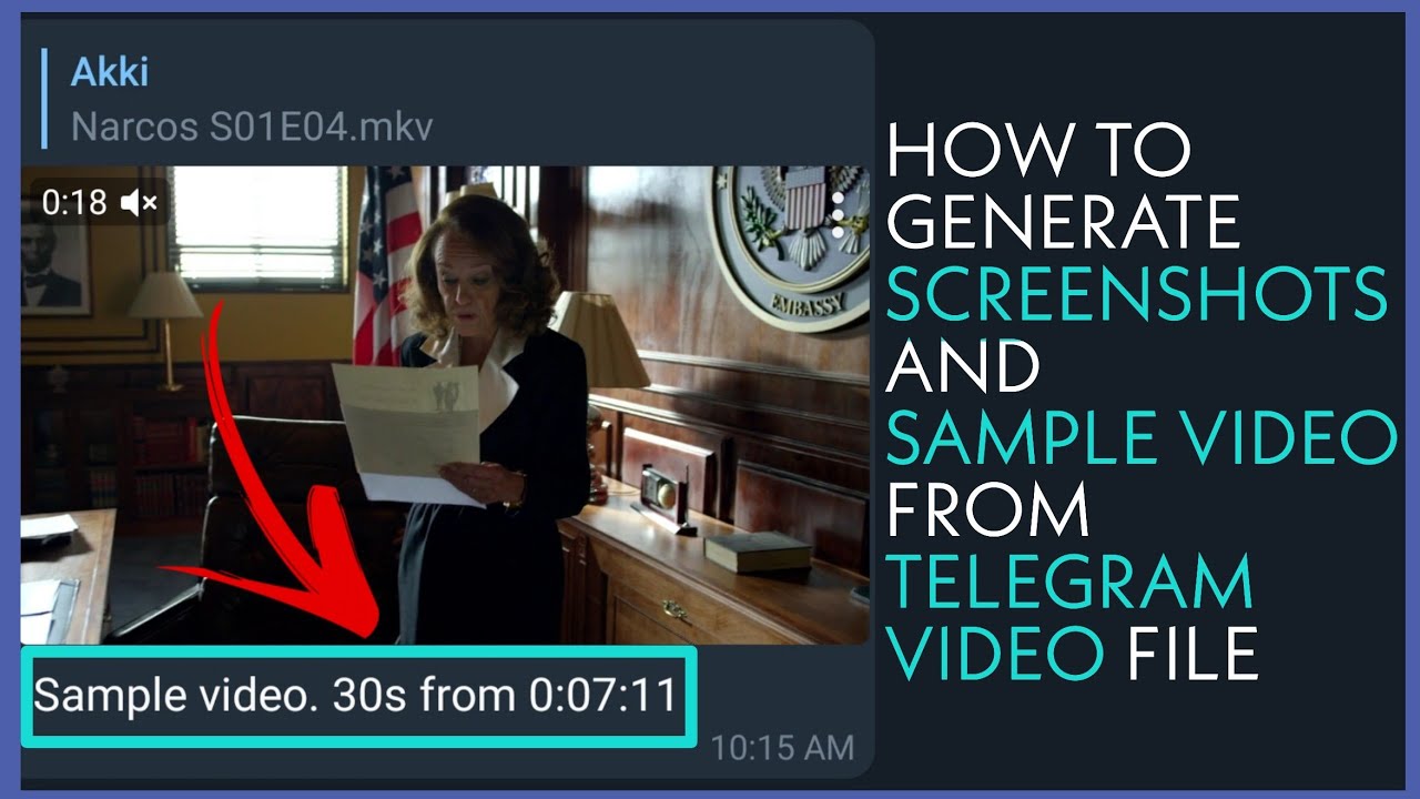 How To Generate Screenshots And Sample Video From Telegram Video File ...