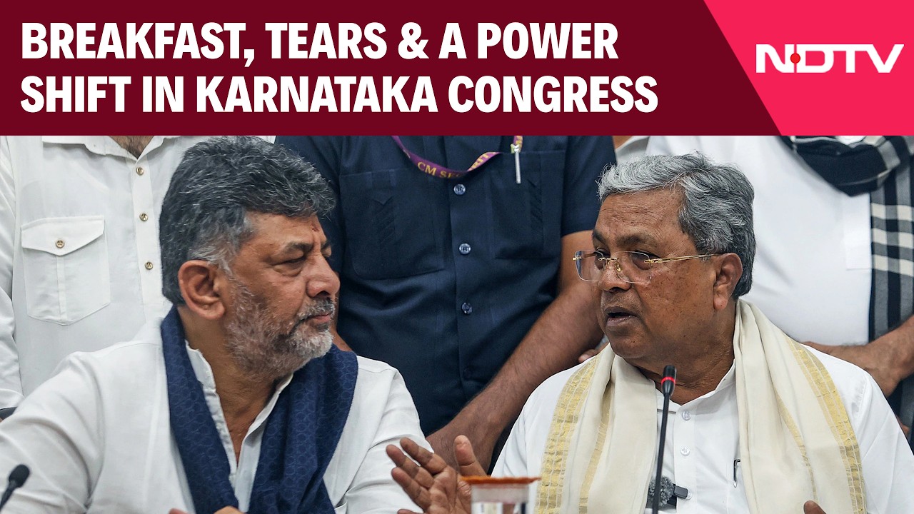 Breakfast, Tears And A Power Shift: Karnataka's Big Congress Transition ...