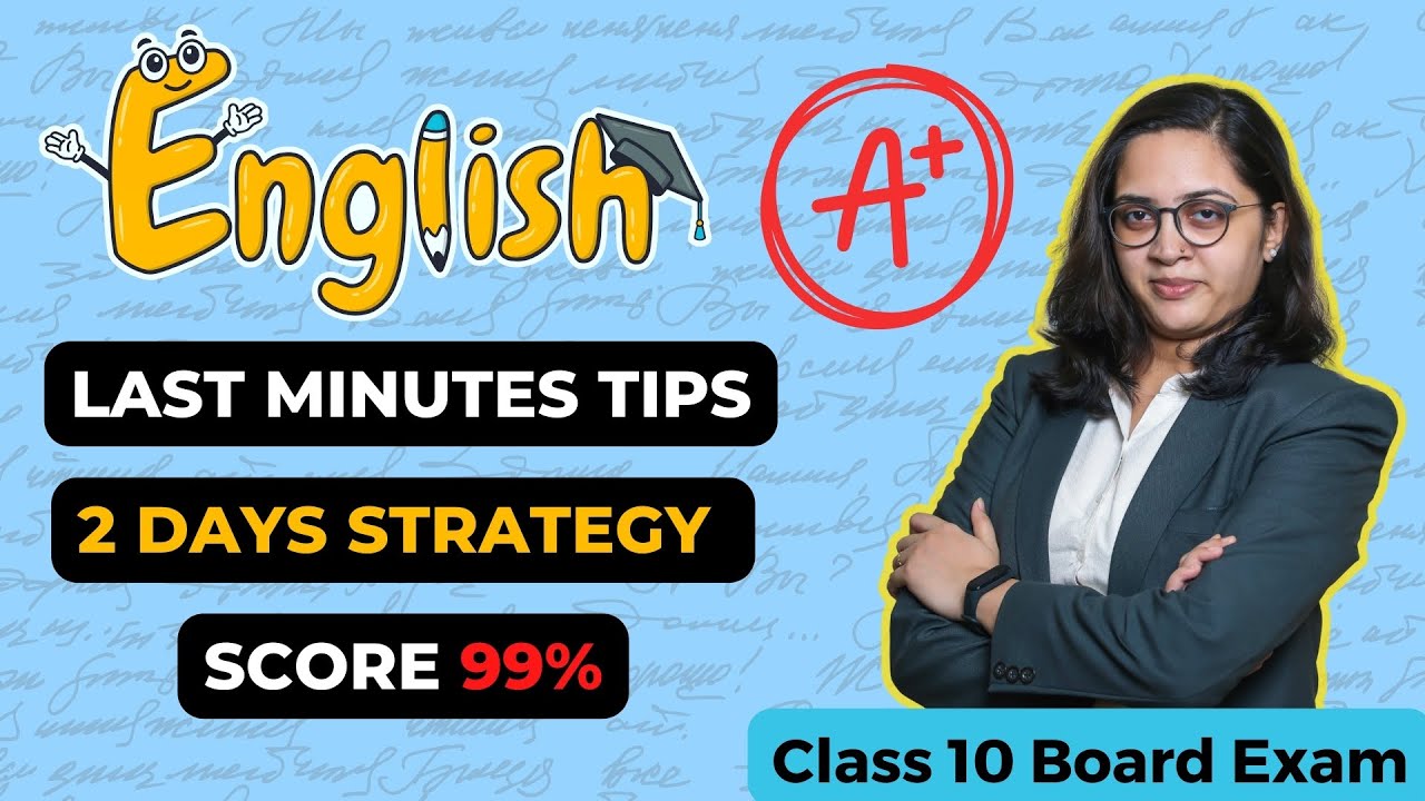 Class 10th ENGLISH in 2 Days| Notes, Summary with Chapter wise PYQs ...