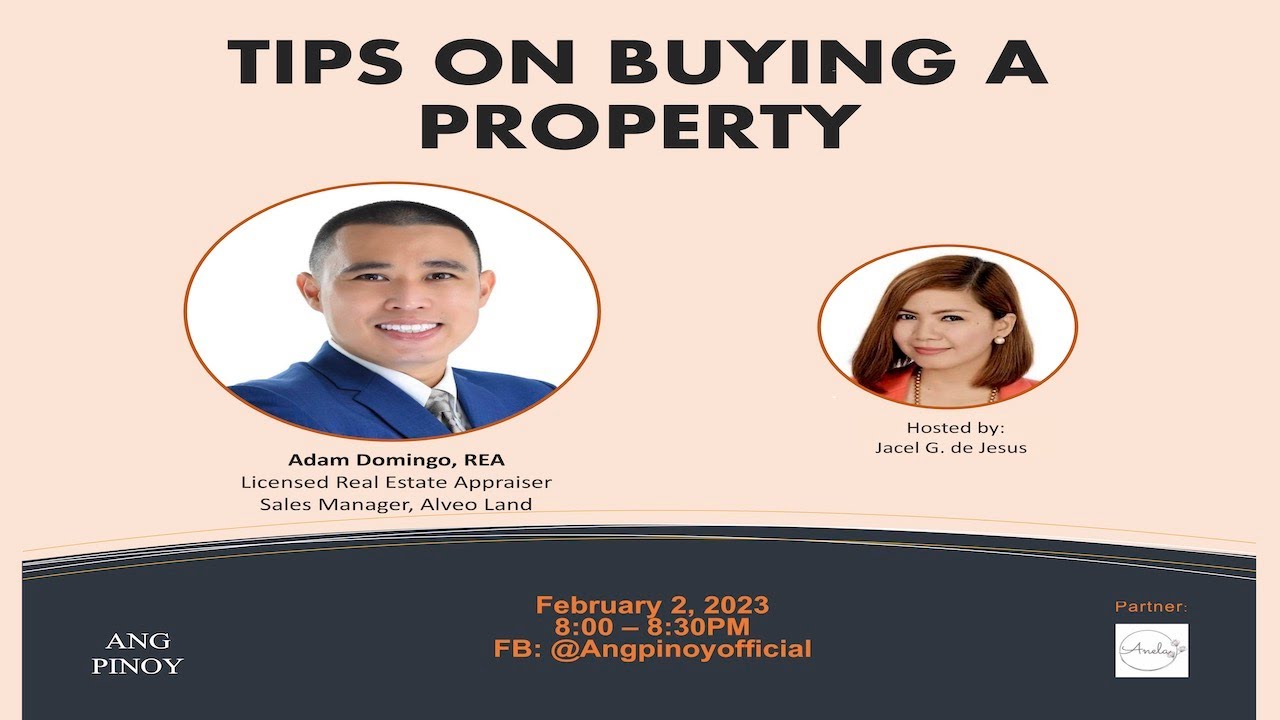 Tips on buying a property with Adam Domingo, REA | Ang Pinoy | Tips and ...
