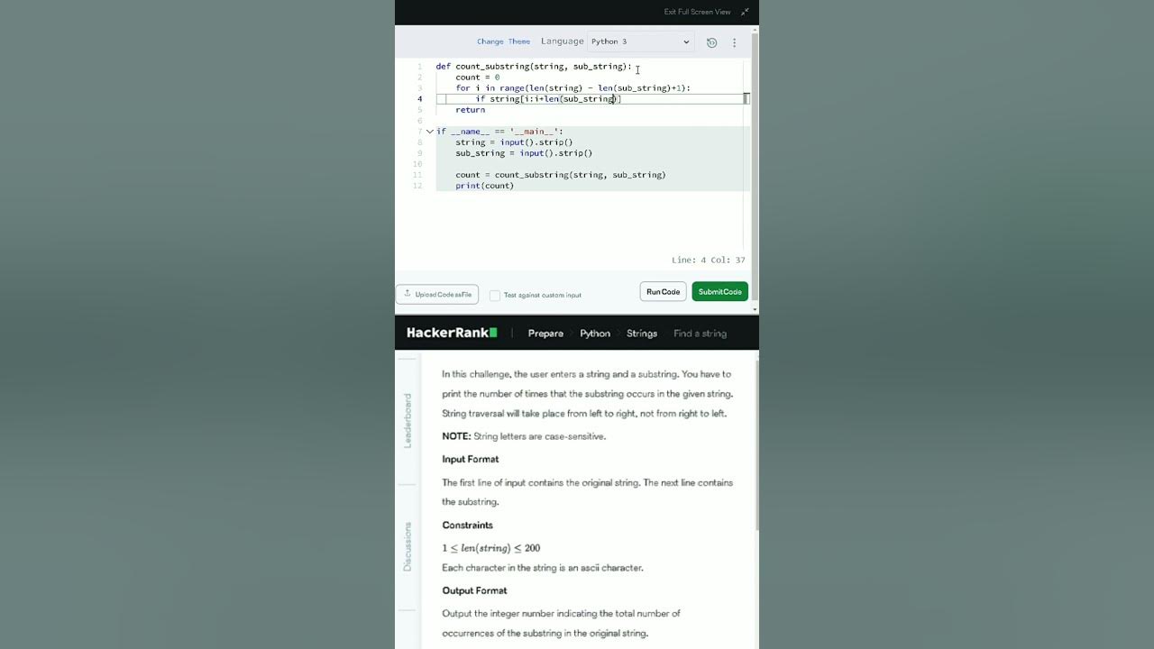 Hackerrank Python String Find A String Hackerranksolutions 3012