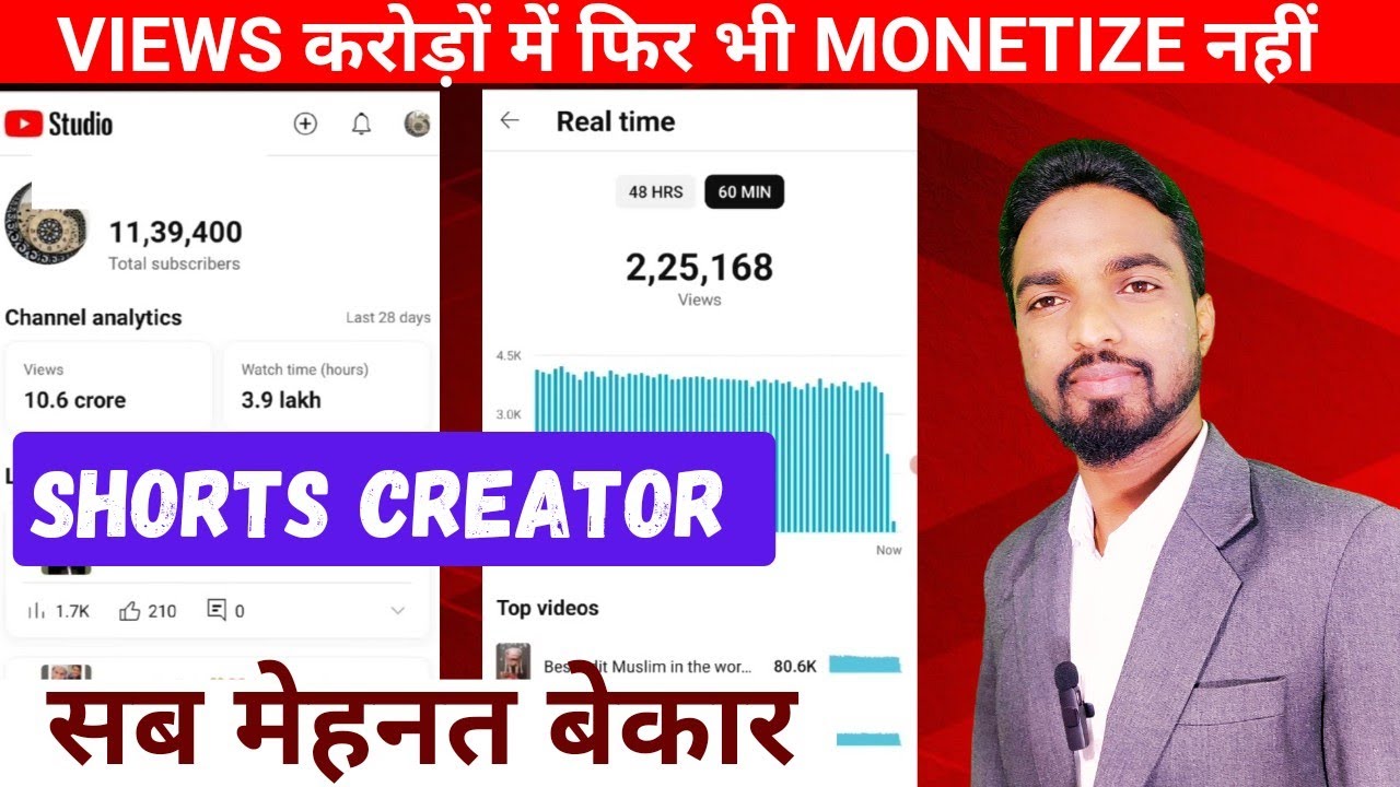 ऐसा Channel कभी Monetize नहीं होगा 😪😪 Shorts Channel Monetization Problem @Rashid_NP - YouTube