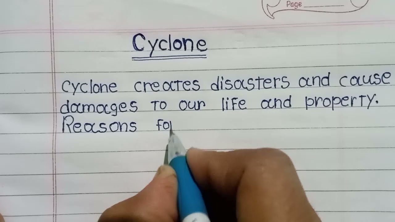 essay on cyclone||Cyclone essay in English||#sandhyaparismile - YouTube