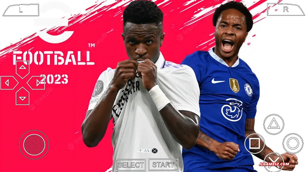 EFOOTBALL PES 2023 PPSSPP BEST GRAPHICS 2K & CAMERA PS5 REAL FACES WITH ...