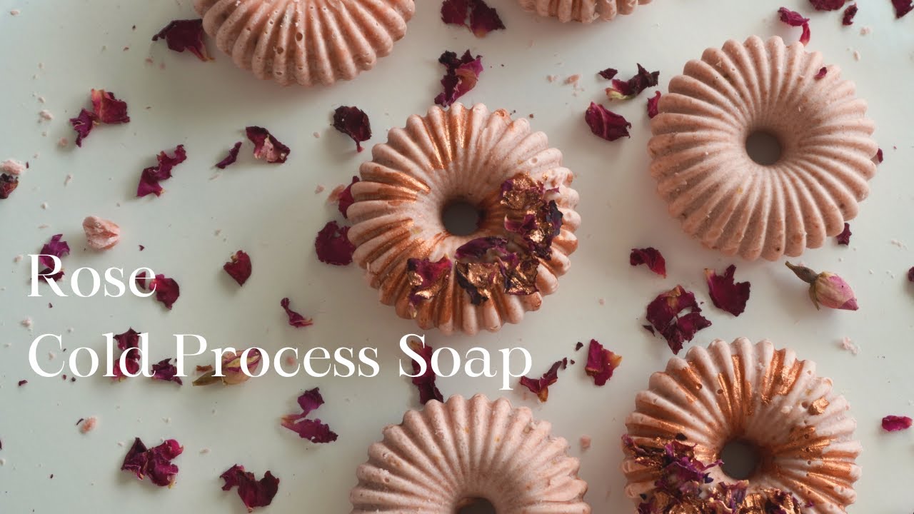 Rose Cold Process Soap | Rose Infused Oil Soap - YouTube