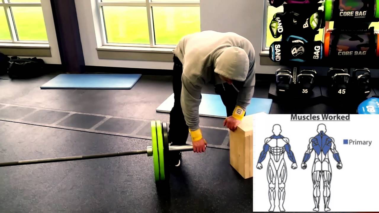 One arm row with barbell! - YouTube