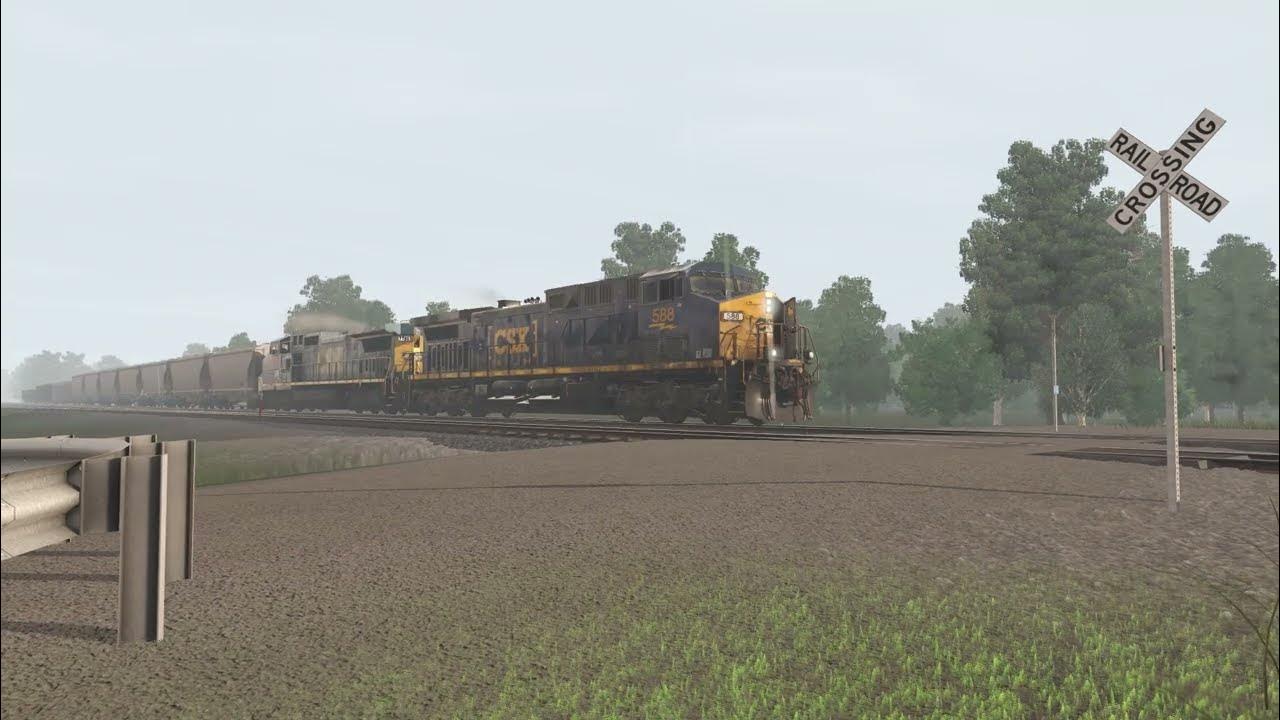 TRS22 Railfanning | A CSX local pulls out of Greensburg - YouTube